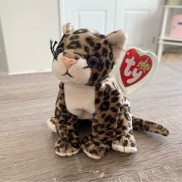 Ty | Toys | Sneaky 200 Ty Beanie Babies Collectable Leopard Plush | Poshmark
